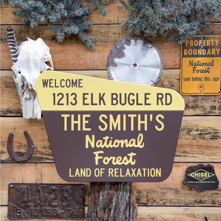 National Forest Signs – chisel custom decor