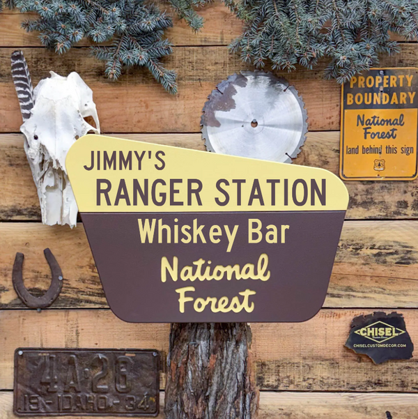 Custom Ranger Station National Forest Sign-Personalized | Chisel Decor ...